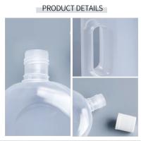 China 750ml HDPE Plastic Bottle with Handle 30mm Caliber Translucent for Drinks for sale