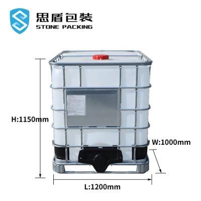 Cina Carro armato chimico del quadrato del metallo dell'HDPE 1000 litri di peso di veccia 56kg in vendita