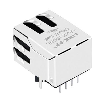 China Belfuse SI-60162-F Compatible LINK-PP LPJ0516CNL 10 Base-T Tab Down zonder Led Single Port Shielded Amp RJ-45 Connectors Te koop