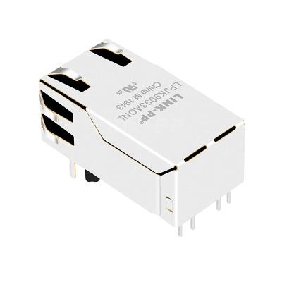 中国 パルス JT7-1119NL コンパティブル LINK-PP LPJK9093AONL 10G ベース-T タブアップ オレンジ&グリーン/イエロー LEDシングルポート POE++ RJ45 モジュラーソケット 販売のため