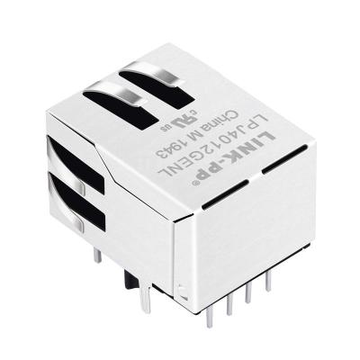 中国 ベルフューズ SI-60152-F 互換LINK-PP LPJ4012GENL 10/100 ベース-T タブダウン 緑/黄色 LEDシングルポート 8P8C RJ45 女性PCBコネクタ 販売のため