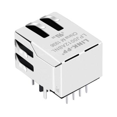 Cina XFMRS XFATM9-CALGY1-4S Compatibile LINK-PP LPJ0012ABNL 10/100 Base-T Tab Down Verde/Giallo Led 1 Porta 8P8C Lan RJ45 con Magnetismo integrato in vendita
