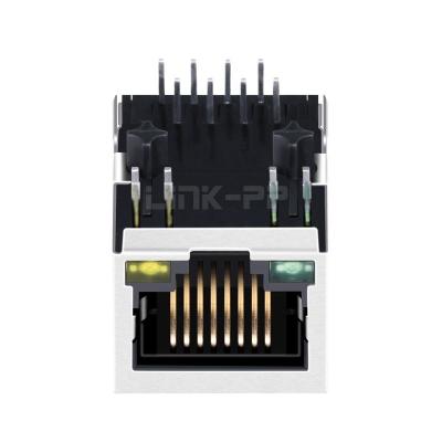 Cina XFMRS MXFATM6Y-CLTZxu1-2MS Compatibile LINK-PP LPJ4108HBNL 10/100 Base-T Tab Down Verde/Giallo Led One Port 8P8C Ethernet RJ-45 Jack in vendita