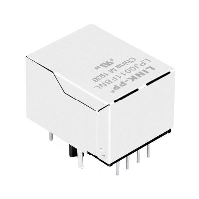 中国 ハンラン HY911105A 互換性 LINK-PP LPJ0011FBNL 10/100 ベース-T 8P8C RJ45 トランスフォーマーモジュールジャックタブダウン 緑/黄色 LED 販売のため