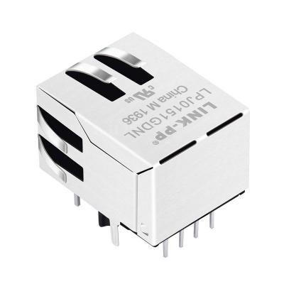 Cina WE 74990111215 Compatibile LINK-PP LPJ0151GDNL 10/100 Base-T Tab Down Giallo/Verde Led Single Port Network Lan RJ-45 Jack modulare in vendita