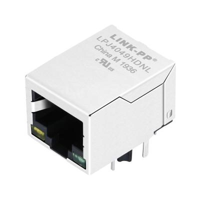 Cina WE MIC66211-5171T-LF3 Compatibile LINK-PP LPJ4049HDNL 10/100 Base-T Tab Down Giallo/Verde Led 1 Port POE RJ 45 Sottili in vendita