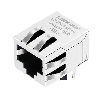Cina RB1-105BAG1A Compatibile LINK-PP LPJ0013CNL 10/100 Base-T Tab Down senza porta singola Led 8 pin RJ45 Ethernet Magjack in vendita
