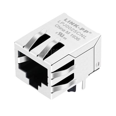 Cina X Multiple XRJF-01A-0-E11-010 Compatibile LINK-PP LPJ0025CNL 10/100 Base-T Tab Down senza porta singola Led 8P8C Amp RJ 45 connettori in vendita