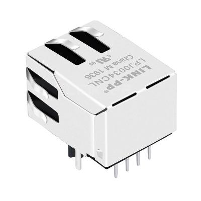 Cina Amfenolo RJSE1E08T089A Compatibile LINK-PP LPJ0034CNL 10/100 Base-T Tab Down senza connettore RJ45 a porta singola Cat5e in vendita