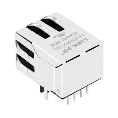 中国 ベルフューズ SI-60124-F コンパティブル LINK-PP LPJ0520CNL 10/100 ベース-T タブダウン 無 LED シングルポート 8P8C RJ45 ソケット価格 販売のため