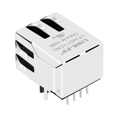 中国 YDS 13F-60NDK2NL コンパティブル LINK-PP LPJ4011CNL 10/100 ベース-T シングルポート 統合 RJ45 マグジャック タブ ダウン 販売のため