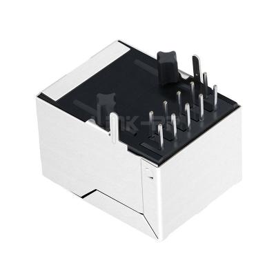China Tyco 6605468 Compatible LINK-PP LPJ4049DNL 10/100 Base-T 1 Port Magnetische RJ45 Modulaire Jacks Tab Down zonder Led Te koop