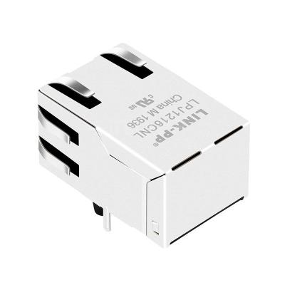 中国 Halo HFJT1-S101RL コンパティブル LINK-PP LPJ1216CNL 10/100 ベース-T タブアップ 無LED 1ポート 8ピン Cat5e RJ45 90度接続器 販売のため