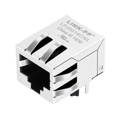 中国 両手LU1S041C互換LINK-PP LPJ0014CNL 10/100 ベースTタブダウン 無LEDシングルポート RJ45 8P8Cモジュール接続器 販売のため
