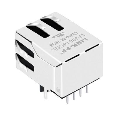 中国 両手LU1S041C互換LINK-PP LPJ0014CNL 10/100 ベースTタブダウン 無LEDシングルポート RJ45 8P8Cモジュール接続器 販売のため
