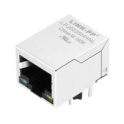 中国 YDS 13F-62GYD4PNW2NL コンパティブル LINK-PP LPJ0025HHNL 10/100 ベース-T タブダウン グリーン/イエロー LED 1ポート Cat5e RJ 45 コネクタ 販売のため
