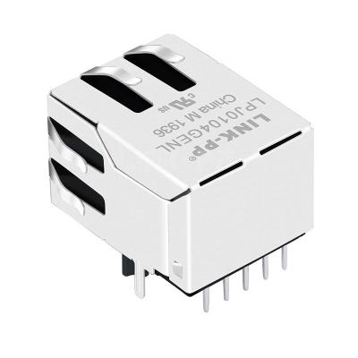 中国 WE 7499210211 互換 LINK-PP LPJ0104GENL 10/100 ベース-T タブ ダウン グリーン/イエロー LED 1x1 ポート POE RJ 45 ソケット接続 販売のため
