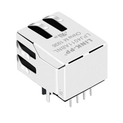 Cina Halo HFJ11-E2450E-LS12RL Compatibile LINK-PP LPJ4011ABNL 10/100 Base-T 1x1 Port Moduli di connettore RJ45 integrati Tab Down Verde/Giallo Led in vendita