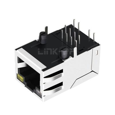 Cina YDS 47F-1216DYD2NL Compatibile LINK-PP LPJ1014AONL 100 Base-T integrata RJ45 Magnetics Jack Tab Up Orange&Green/Yellow Led in vendita