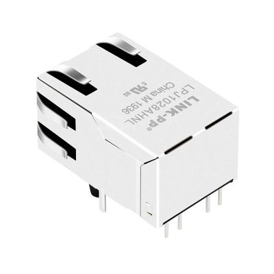 Cina RTA-114B1K1A Compatibile LINK-PP LPJ1028AHNL 10/100 Base-T Tab Up Verde/Giallo Led Single Port Cat5e RJ 45 Connessione di rete in vendita