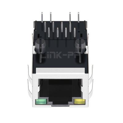 Cina X Multiple XRJH-11-01-8-8-1-A-L Compatibile LINK-PP LPJ1106AANL 10/100 Base-T RJ45 Magnetics Jack Single Port Tab Up Giallo/Verde Led in vendita