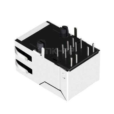 Cina X Multiple XRJH-11-01-8-8-1-A-L Compatibile LINK-PP LPJ1106AANL 10/100 Base-T RJ45 Magnetics Jack Single Port Tab Up Giallo/Verde Led in vendita