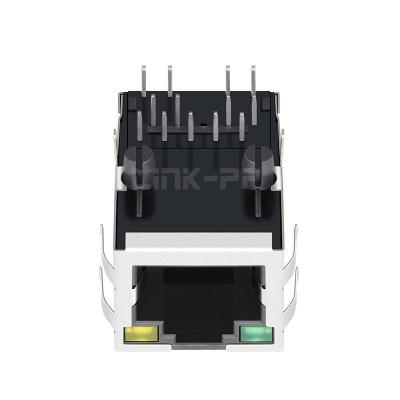China X Multiple XPJH-01D-4-P23-170 Compatibel LINK-PP LPJ1153AHNL 10/100 Base-T Tab Up Groen/Geel Led Single Port POE Network RJ45 PCB Socket Te koop