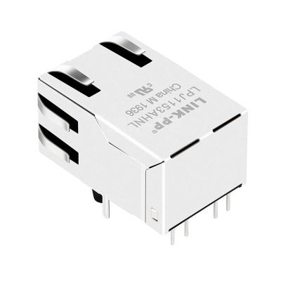 China X Multiple XPJH-01D-4-P23-170 Compatibel LINK-PP LPJ1153AHNL 10/100 Base-T Tab Up Groen/Geel Led Single Port POE Network RJ45 PCB Socket Te koop