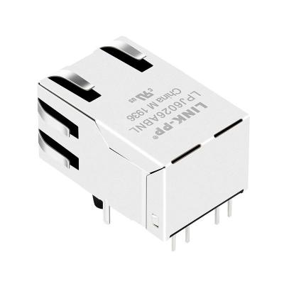 China Pulso JXR1-0012NL Compativel LINK-PP LPJ6026ABNL 10/100 Base-T Tab Up Verde/Amarela Led Single Port Networking RJ 45 Conector à venda
