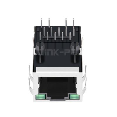 China Moxie MOX-RJ45-520 Compativel LINK-PP LPJ6144AWNL 10/100 Base-T Tab Up Verde/Led Verde Conector RJ45 Cat5e de porta única blindada à venda