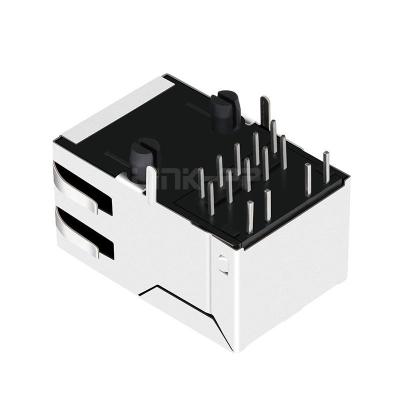 China Moxie MOX-RJ45-520 Compativel LINK-PP LPJ6144AWNL 10/100 Base-T Tab Up Verde/Led Verde Conector RJ45 Cat5e de porta única blindada à venda