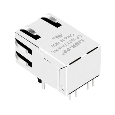 Cina Pulse JX10-0045NL Compatibile LINK-PP LPJ6277AWNL 10/100 Base-T Tab Up Verde/Verde Led Single Port Scudo RJ 45 Femminile in vendita
