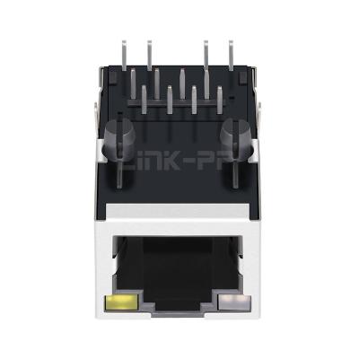 Cina X Multiple XRJH-01B-P-D51-58S Compatibile LINK-PP LPJ1116BLNL 10/100 Base-T Tab Up Verde&Arancione/Giallo Led Single Port Cat5e RJ-45 connettore modulare in vendita
