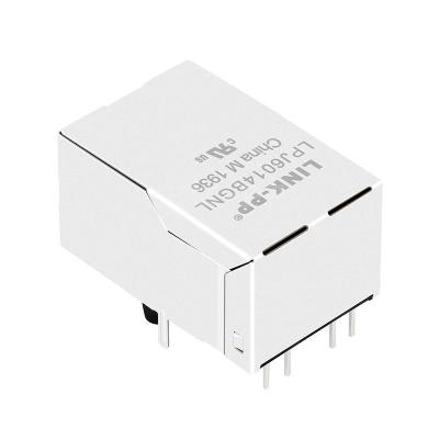 中国 WE 74990101212 コンパティブル LINK-PP LPJ6014BGNL 100 ベース-T シングルポート RJ45 トランスフォーマータブアップ付きジャック イエロー/グリーン LED 販売のため