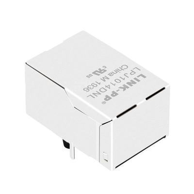 China WE MIC24310-0101T-LF3 Compatível LINK-PP LPJ1014DNL 10/100 Base-T Tab Up sem LED Single Port Shielded RJ45 Socket Connection à venda