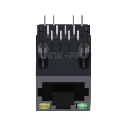 China Belfuse SI-50199-F Compatible LINK-PP LPJ1014NHNL 10/100 Base-T Tab Up Groen/Geel Led Single Port RJ45 Netwerkconnector Te koop