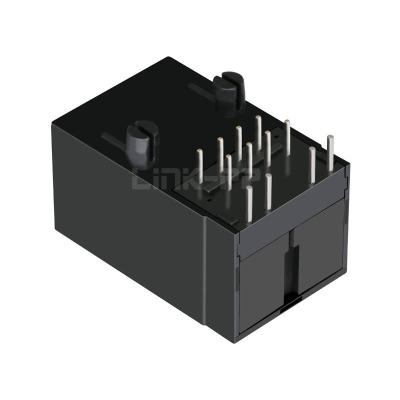 China Belfuse SI-50199-F Compatible LINK-PP LPJ1014NHNL 10/100 Base-T Tab Up Groen/Geel Led Single Port RJ45 Netwerkconnector Te koop