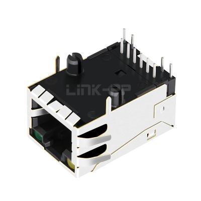 China Belfuse 08B0-1D1T-06-F Compatibel LINK-PP LPJ2011KGNL 100 Base-T Connector RJ45 Magnetics Single Port Tab Up Geel/Groen Led Te koop