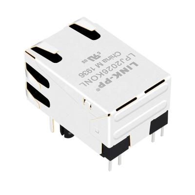 China RTA-364A1R1A Compatible LINK-PP LPJ2026KONL 10/100 Base-T Tab Up Orange&Green/Yellow Led Single Port RJ-45 Connector Module Te koop