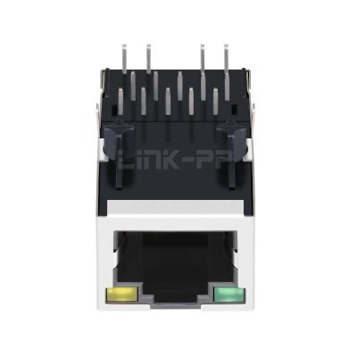 Cina RTA-110AHQ1A Compatibile LINK-PP LPJ1075-1BHNL 100 Base-T Single Port RJ45 POE Magnetico Modulare Jack Tab Up Verde/Giallo Led in vendita
