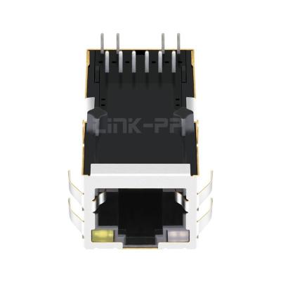 China Belfuse L826-1X1T-06-F compatível LINK-PP LPJK0005AONL 10/100 Base-T Tab Up Orange&Green/Yellow Led 1x1 Port 8P8C Conectores RJ45 modulares à venda