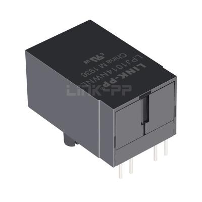 Cina Belfiore SI-50196-F Compatibile LINK-PP LPJ1014NWNL 10/100 Base-T Tab Up Verde/Verde Led 1x1 Port Shielded Cat5e RJ45 Connector in vendita