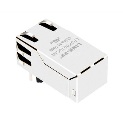中国 パルスJK0-0044NL コンパティブル LINK-PP LPJK0010CNL 10/100 ベース-T タブアップ 無LED 1x1 ポート POE シールド RJ-45 ジャック 販売のため