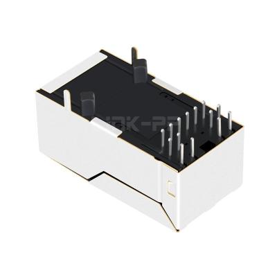Cina Belfuse 0826-1AX1-47-F Compatibile LINK-PP LPJK0066BHNL 100 Base-T Single Port 8P8C RJ45 Jack Con Magnetics Tab Up Verde/Giallo Led in vendita