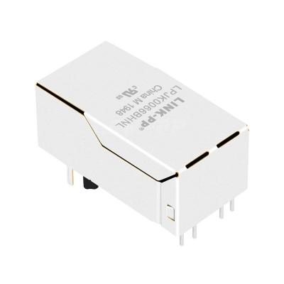 Cina Belfuse 0826-1AX1-47-F Compatibile LINK-PP LPJK0066BHNL 100 Base-T Single Port 8P8C RJ45 Jack Con Magnetics Tab Up Verde/Giallo Led in vendita