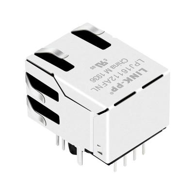 中国 Tyco 5-6605763-7 コンパティブル LINK-PP LPJ16112AFNL 10/100 ベース-T タブアップ グリーン/グリーン LED シングルポート イーサネット RJ45 ジャック 販売のため