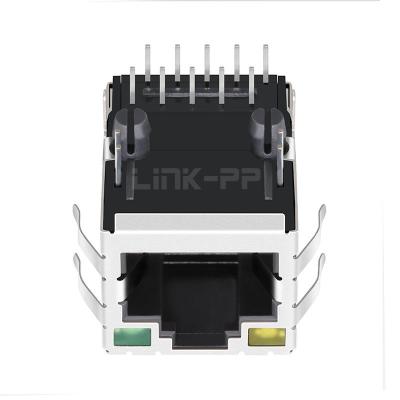 Cina Tyco 5-6605817-2 Compatibile LINK-PP LPJ16205A42NL 10/100 Base-T Tab Up Giallo/Verde Led Single Port Scudo RJ-45 Connector femminile in vendita