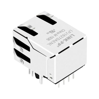 China RT7-114A8V1F Compatível LINK-PP LPJ16270AENL 10/100 Base-T Tab Up Verde/Amarela LED Single Port 8P8C Socket RJ45 à venda