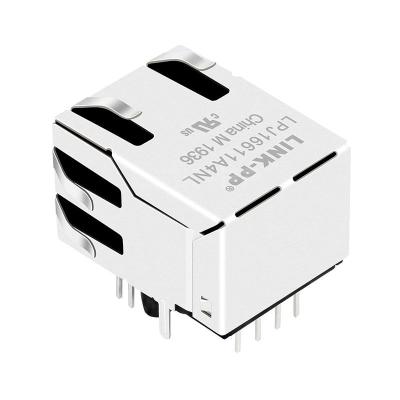 Cina WE 74980104400 Compatibile LINK-PP LPJ16611A4NL 10/100 Base-T Tab Up Verde e Giallo/Verde e Giallo Led Single Port 8P8C Femminile RJ45 connettore in vendita