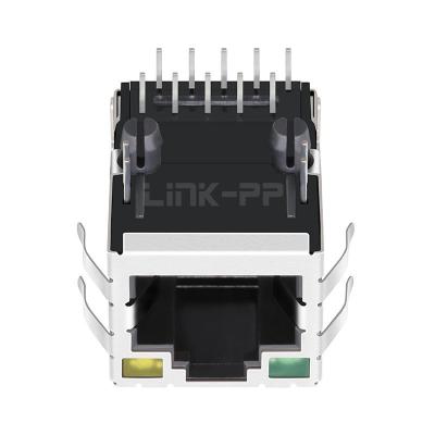 China X múltiplos XPJH-1104C50158 compatível LINK-PP LPJ16642AENL 10/100 Base-T Tab Up Verde/Amarela Led Single Port Shielded POE Ethernet Integrado RJ45 FastJacks à venda